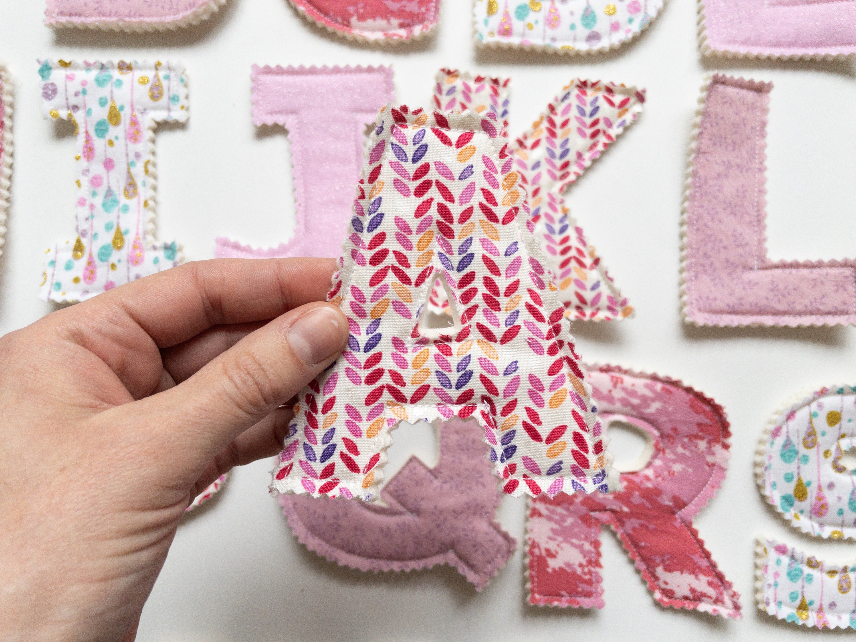 Fabric Alphabet Letters / Fabric Letters / Sensory Alphabet / - Etsy