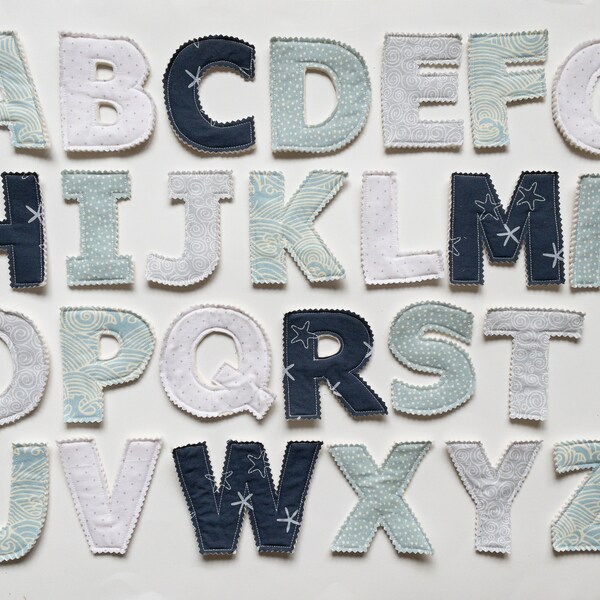 Fabric Letters - Etsy