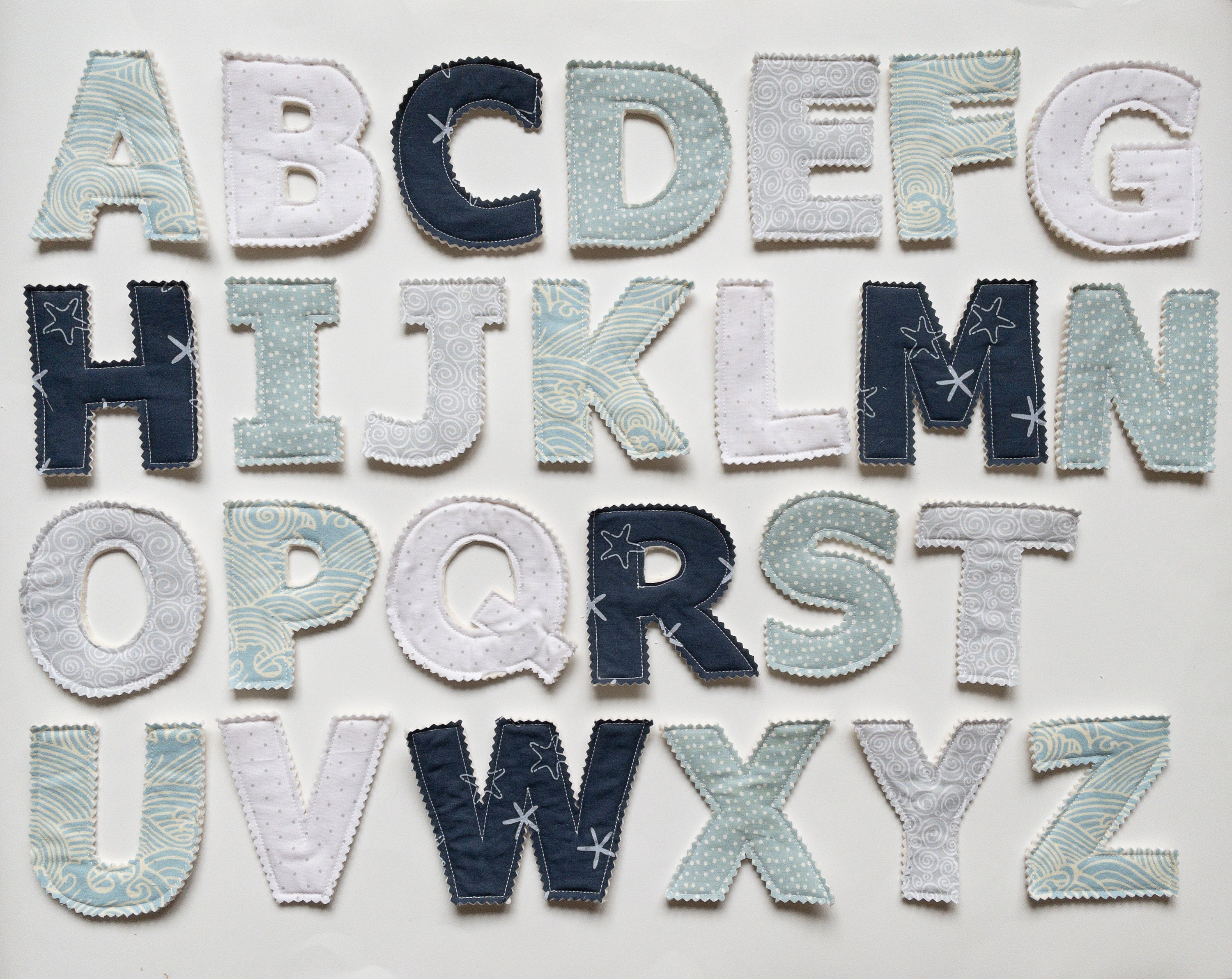 Fabric Alphabet Letters / Fabric Letters / Sensory Alphabet / - Etsy