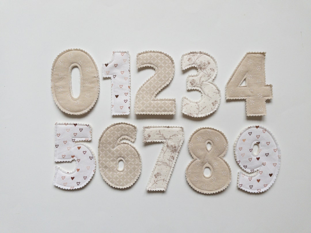 Fabric Numbers Set / Sensory Numbers / Preschool Numbers / - Etsy
