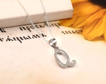 Z Initial Diamond Necklace, 14k Solid Gold and Genuine Diamonds Pendant ...
