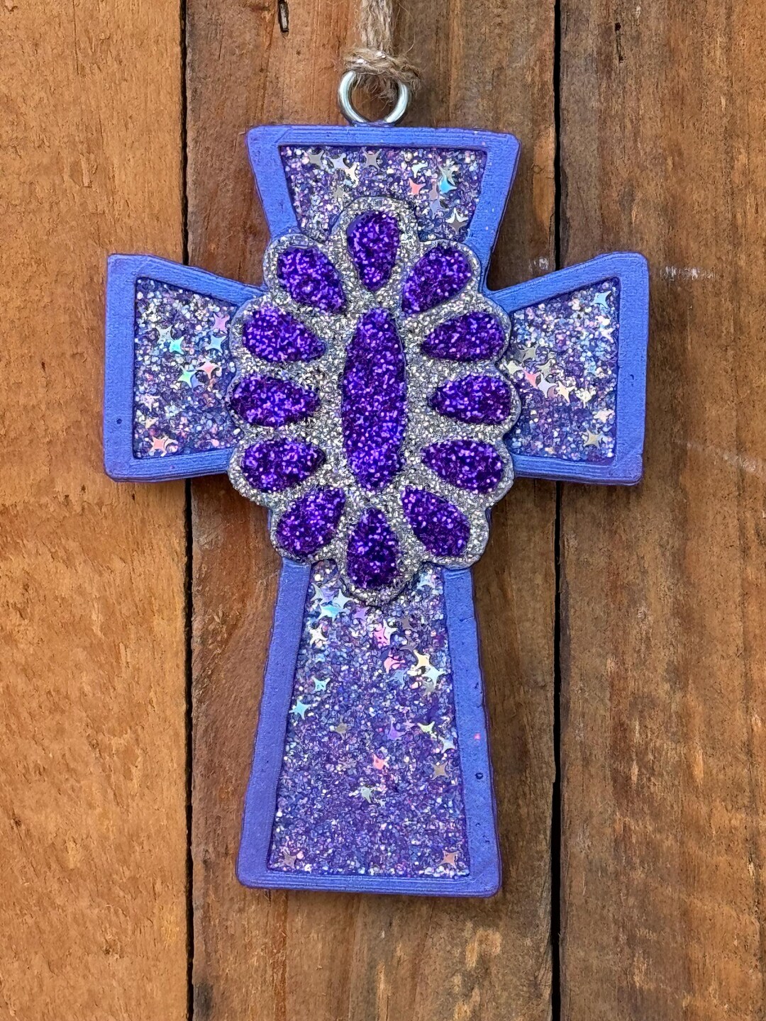 Cross With Squash Blossom Car Freshie - Car Air Freshener, Car Scents ...