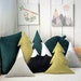 Pine Tree Shaped Cushion, Christmas Tree Pillow, Emerald Green Throw ...