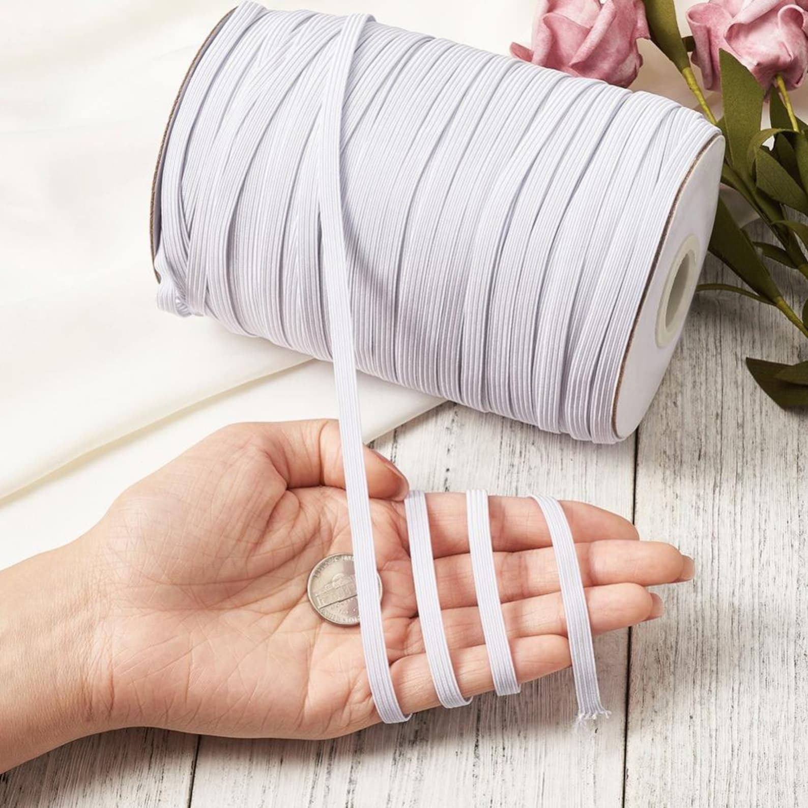 Flat Elastic Cord Good Quality for Sewing Crafts 6/10/12mm | Etsy