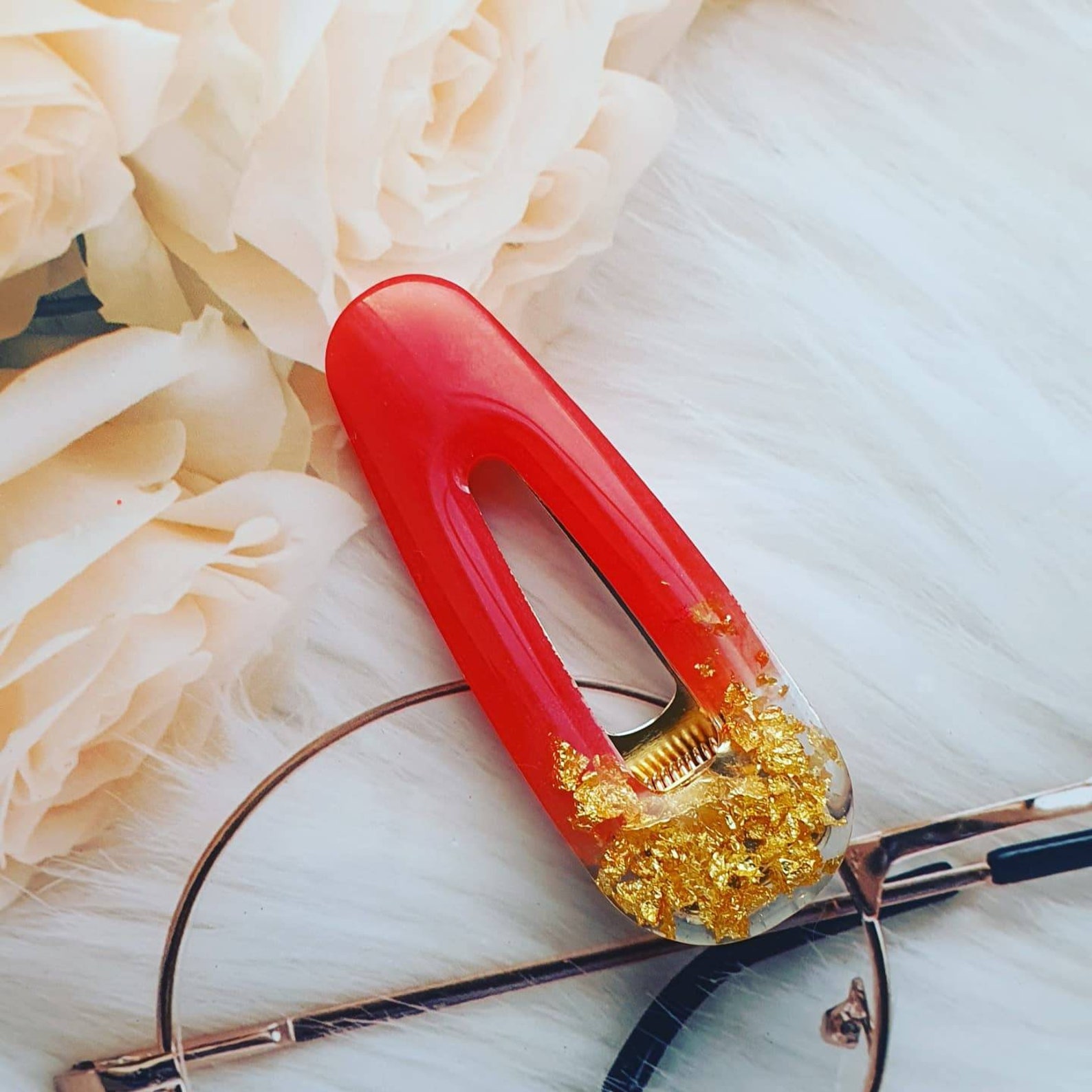 Set of 2 Resin Hair Clipcolourful Hairclips Custom Clips - Etsy UK