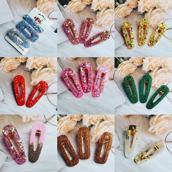 Resin Hair Clip - Etsy