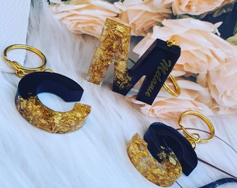 Resin Letter Keychain | Etsy UK