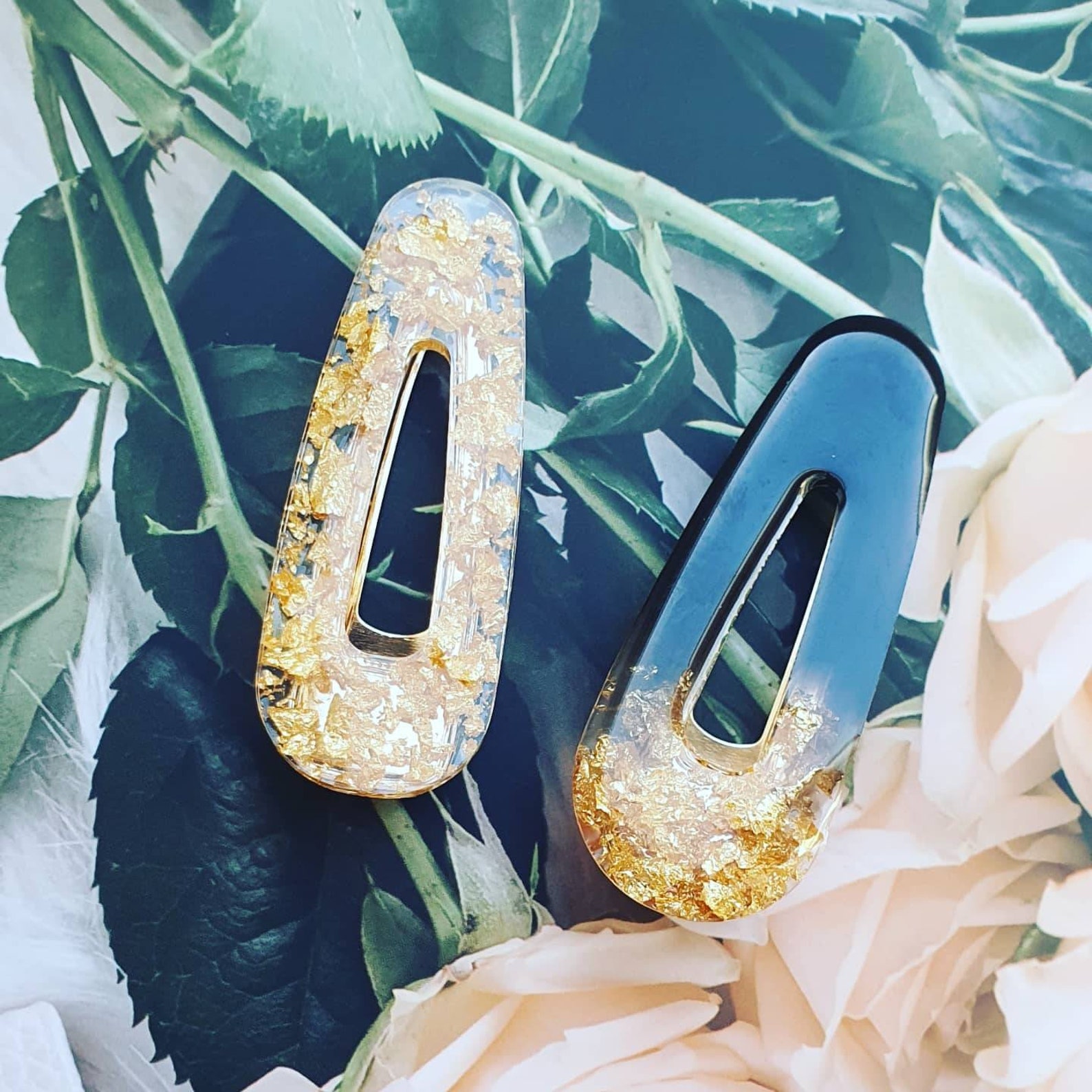 Set of 2 Resin Hair Clipcolourful Hairclips Custom Clips - Etsy UK