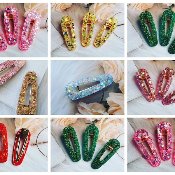 Resin Hair Clip - Etsy