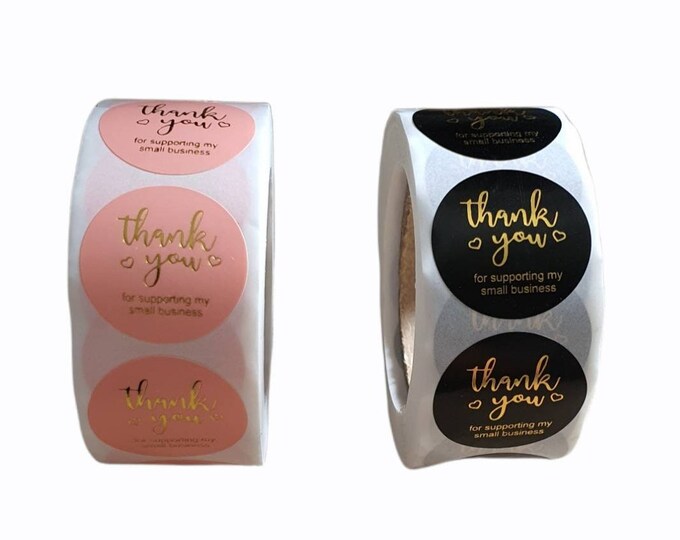 Thank You for Your Supporting My Small Business Stickers, Thank You ...