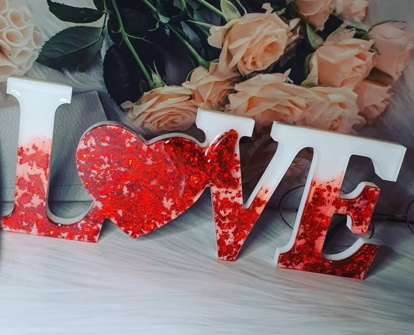 Resin Love Sign home Decor Birthday Giftshandmade Gifts - Etsy