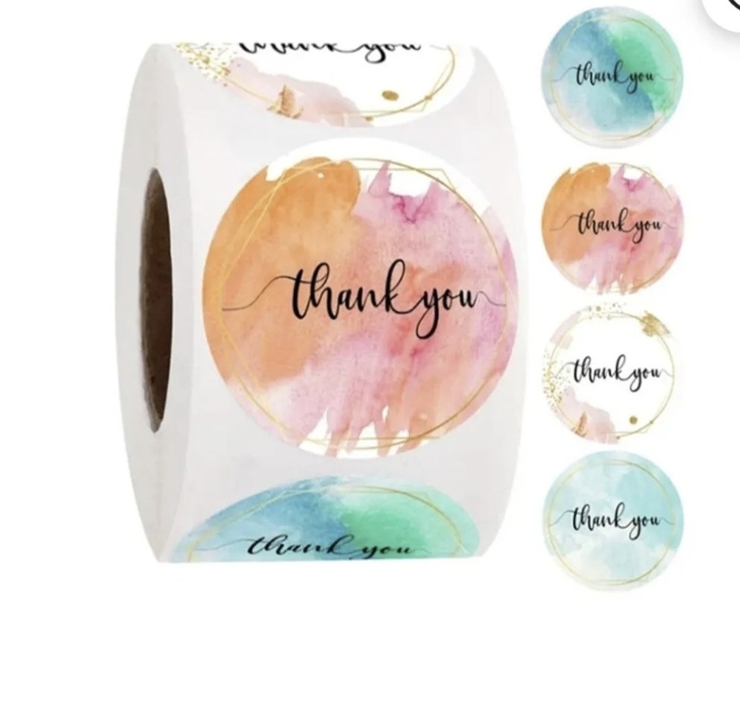 100 Thank You Stickers Labels for Your Order Thank You for Supporting ...