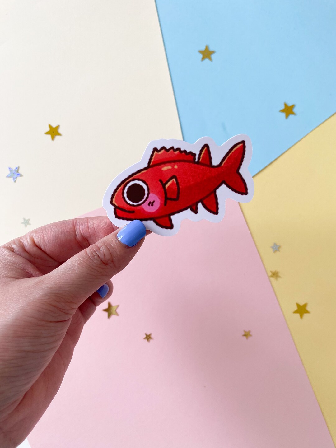 MENPACHI Die Cut Sticker // Fish, Fish Sticker, Soldierfish, Hawaiian ...