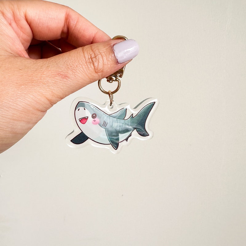 Shark Car Keys Keychain - Etsy