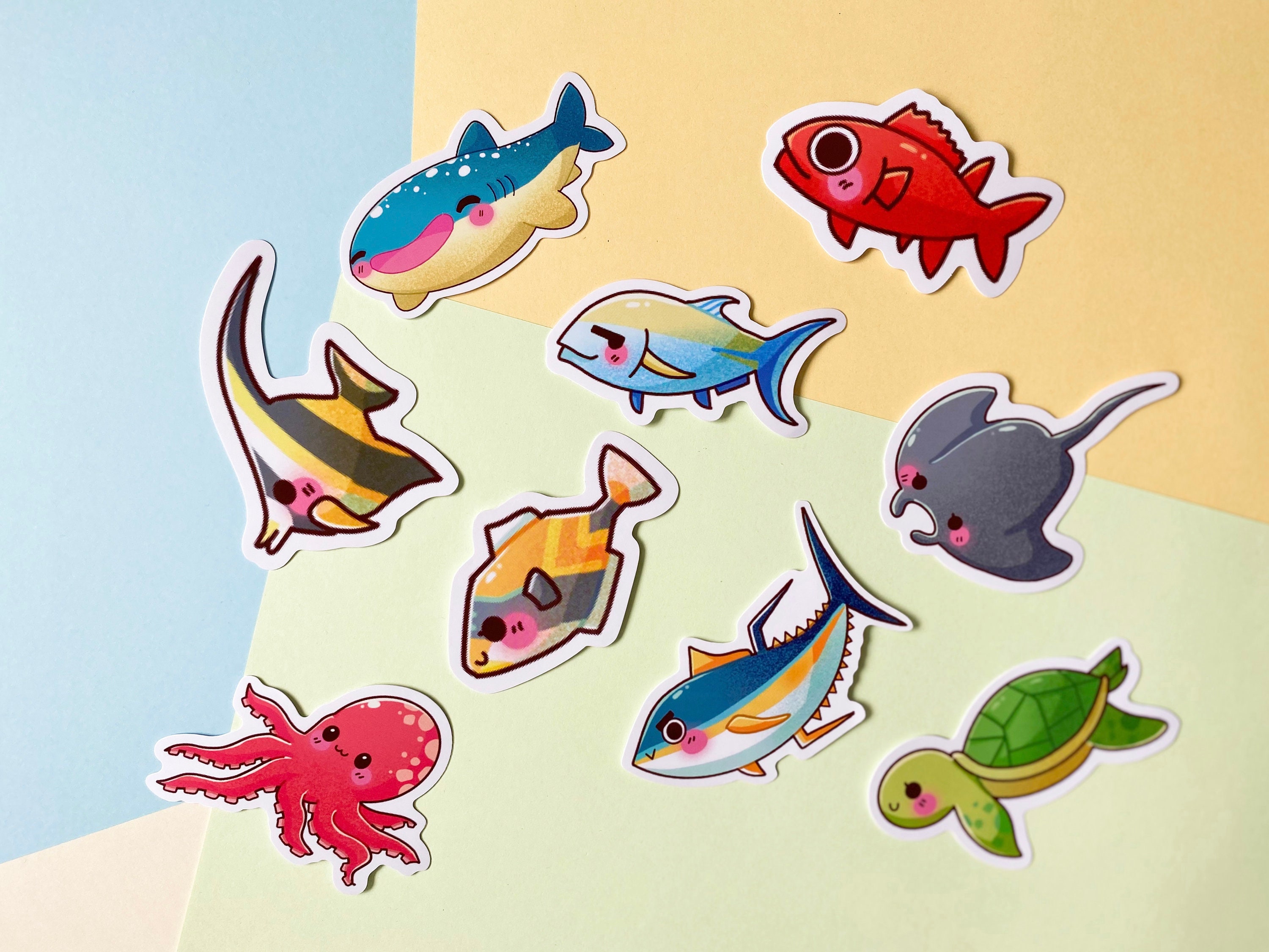 HUMUHUMUNUKUNUKUAPUA'A Die Cut Sticker // Fish Fish - Etsy