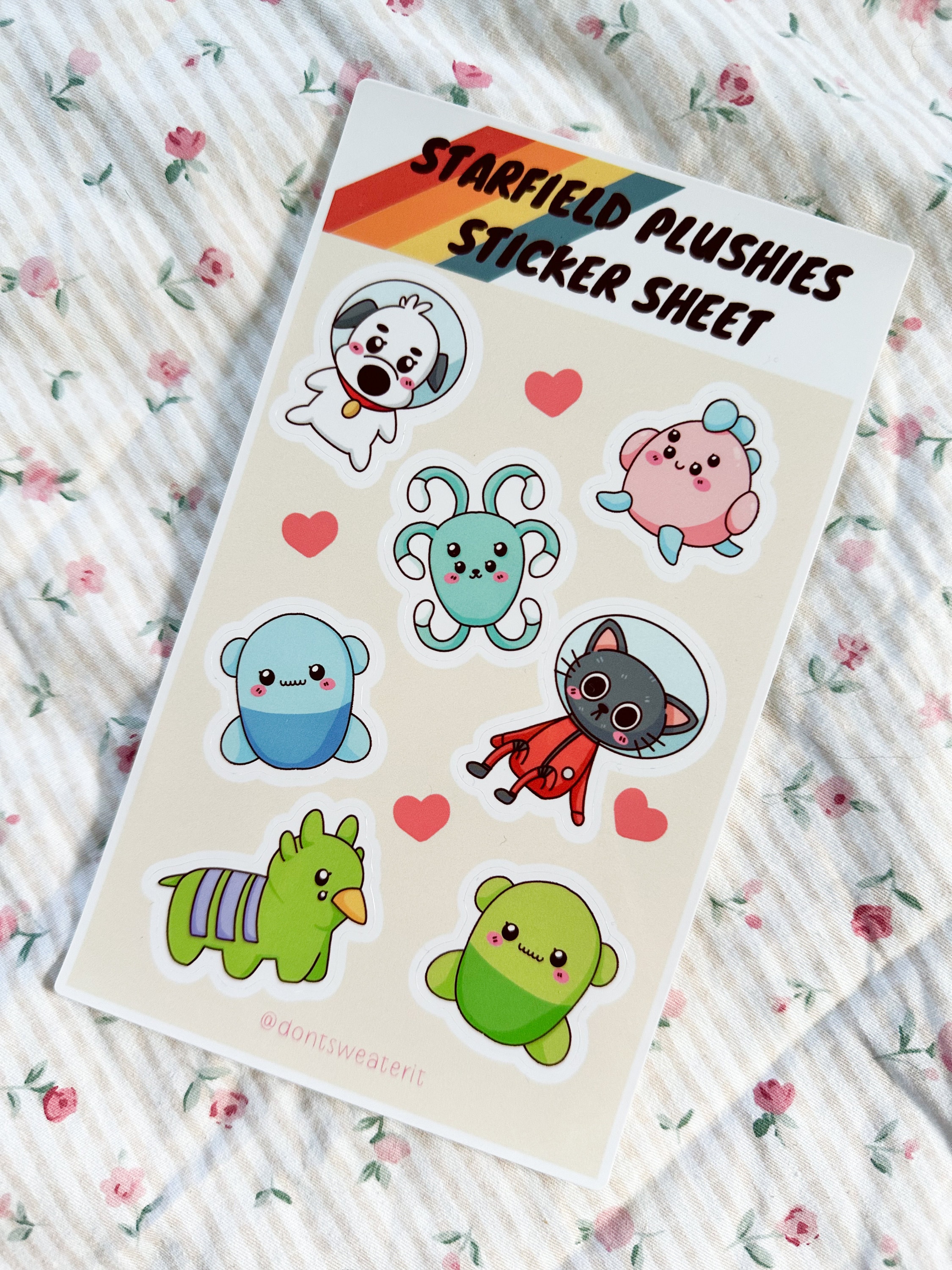 STARFIELD PLUSHIES Sticker Sheet // Starfield Video Game - Etsy