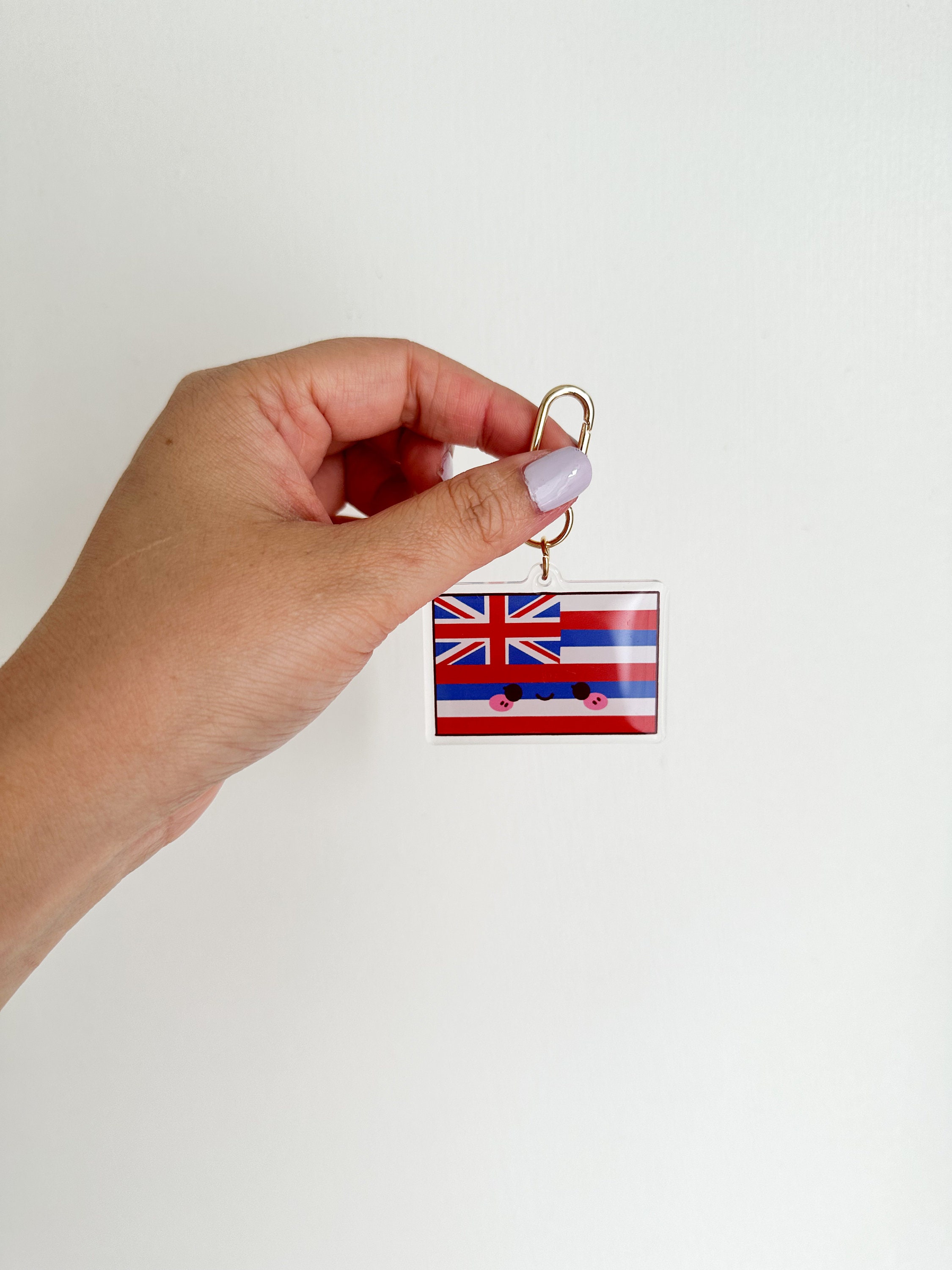 HAWAIIAN FLAG Keychain // Hawaii, Island Life, Tropical Vibes, Native ...