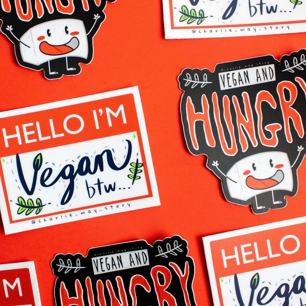 Vegan Sticker - Etsy