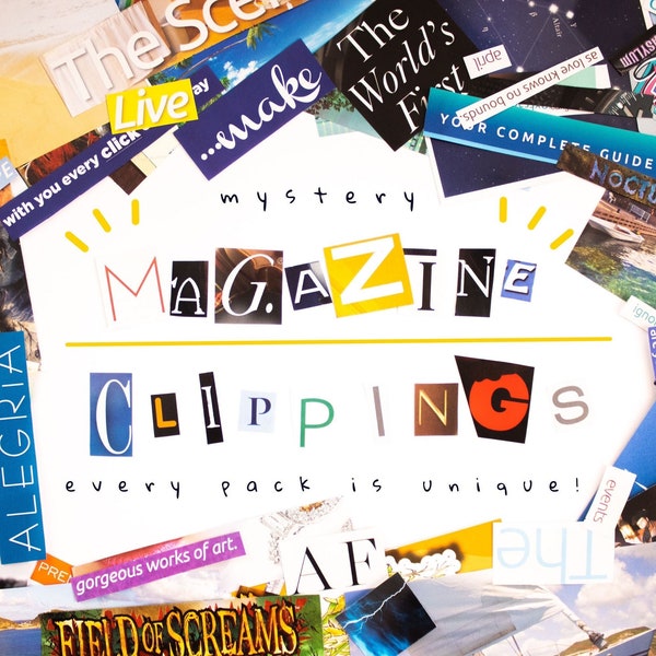 Magazine Cut Out - Etsy