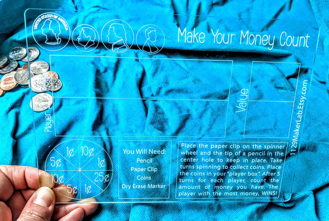 Make Your Money Count Digital Download Laser File Counting - Etsy