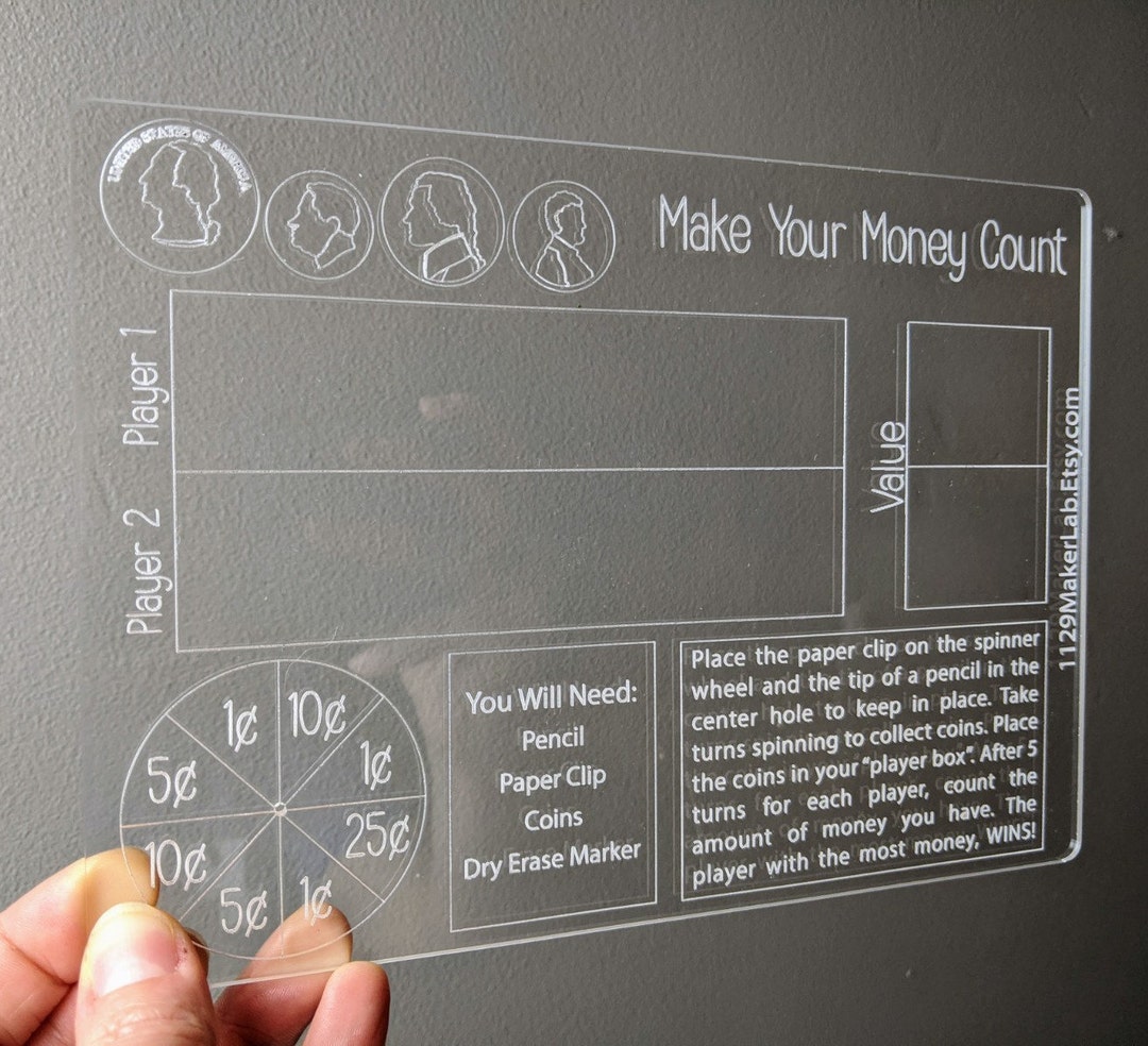 Make Your Money Count, Counting Money, Education for Kids, Board Game ...