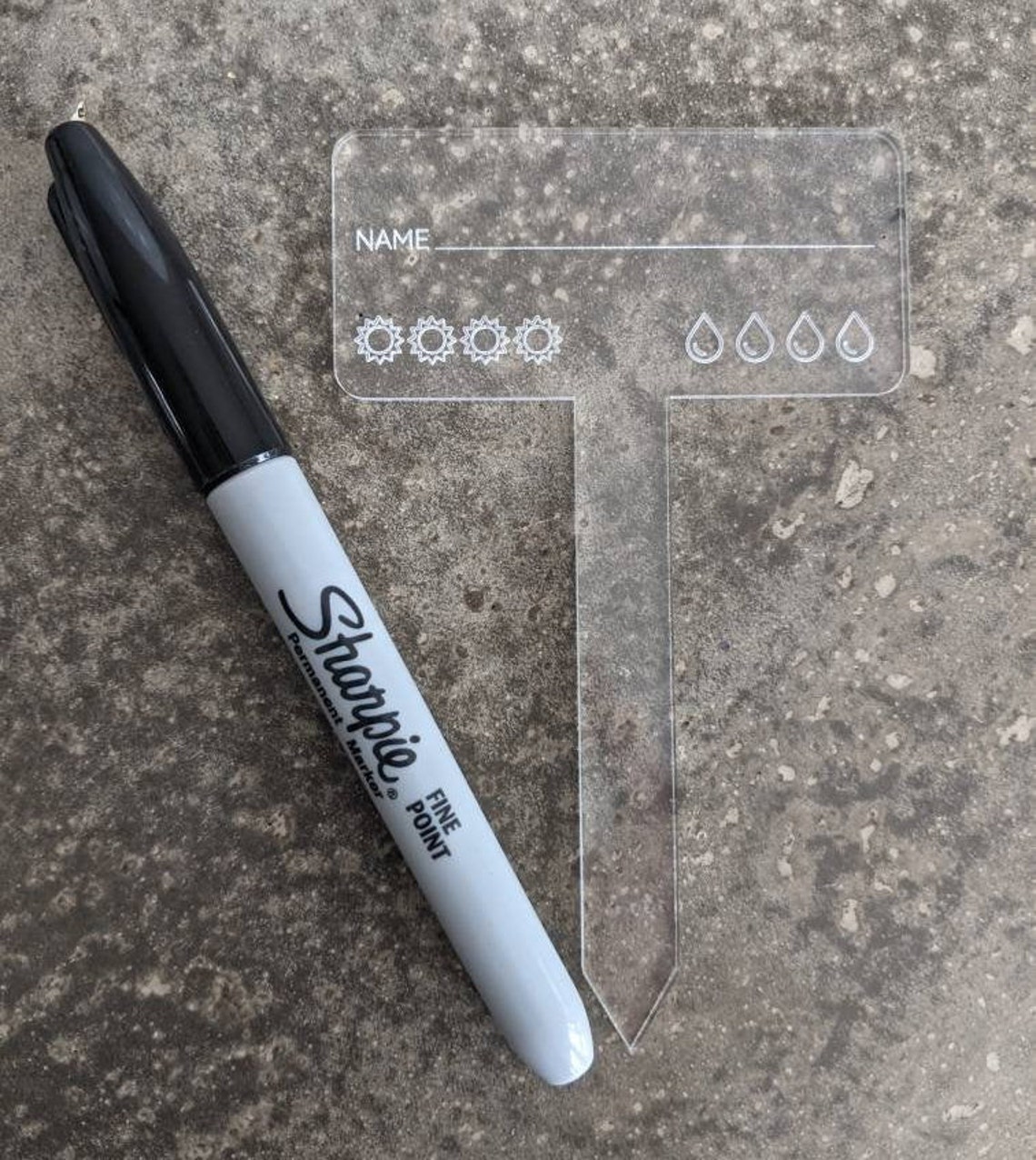 Plant Care Marker Reusable Plant Tag Laser Cut Acrylic - Etsy