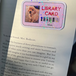 Nostalgic Library Card Magnetic Bookmark |bookmark | Bookish Gifts ...