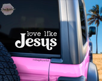 Jesus Decal, Car Decal, Christian Gift, Christian Sticker, Car Decal ...