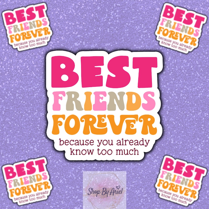 Best Friend Sticker - Etsy