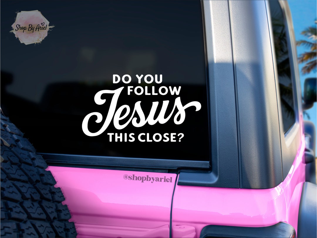 Jesus Decal, Car Decal, Christian Gift, Christian Sticker, Car Decal ...