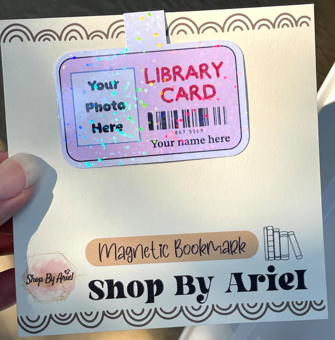 Nostalgic Library Card Magnetic Bookmark |bookmark | Bookish Gifts ...