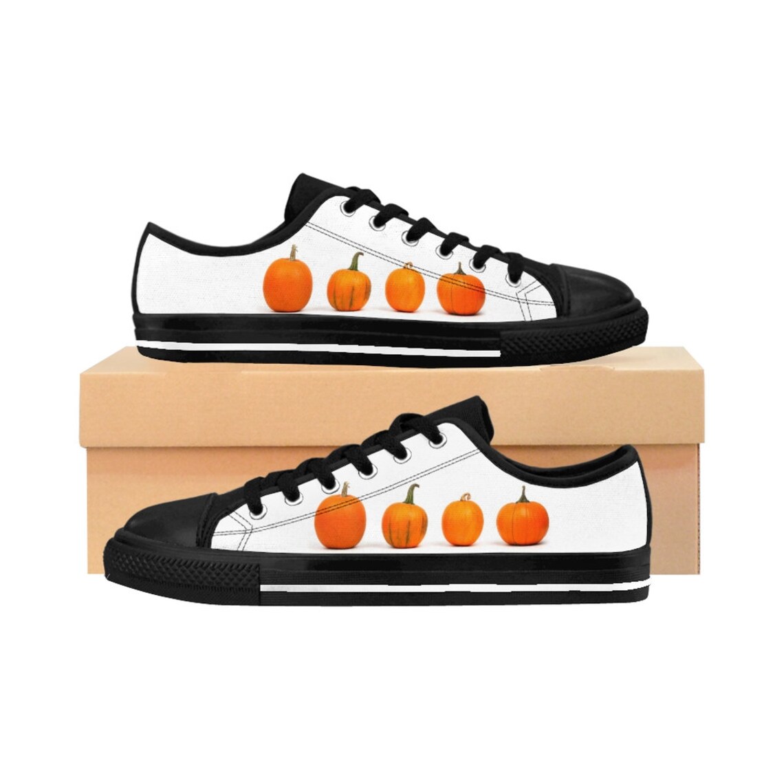 Pumpkin Sneakers Pumpkin Tennis Shoes Thanksgiving Shoes Pumpkin Womens ...