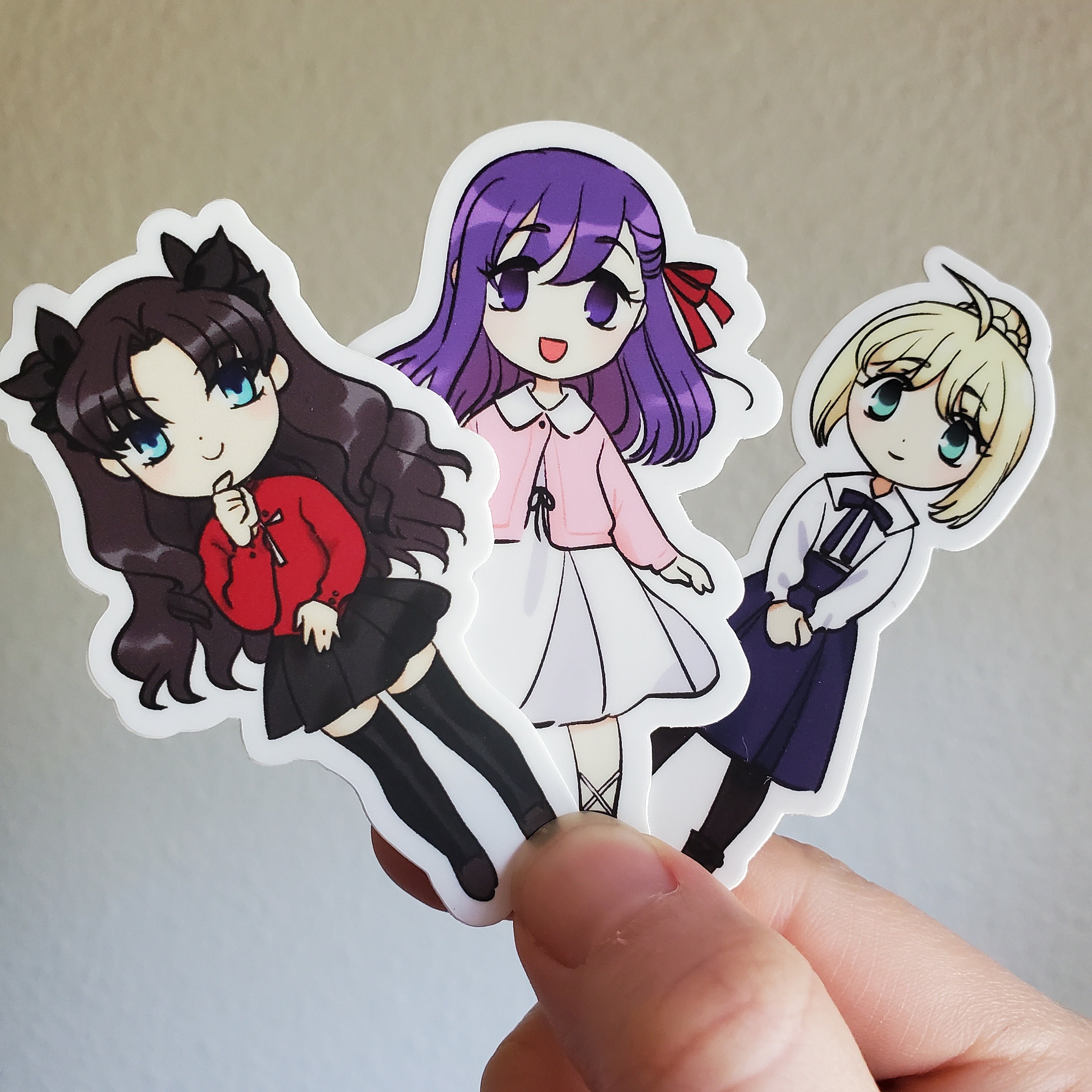 Fate Stay Night FGO Girls Stickers Saber Arturia Sakura Matou - Etsy