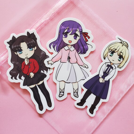Fate Stay Night FGO Girls Stickers Saber Arturia Sakura Matou - Etsy