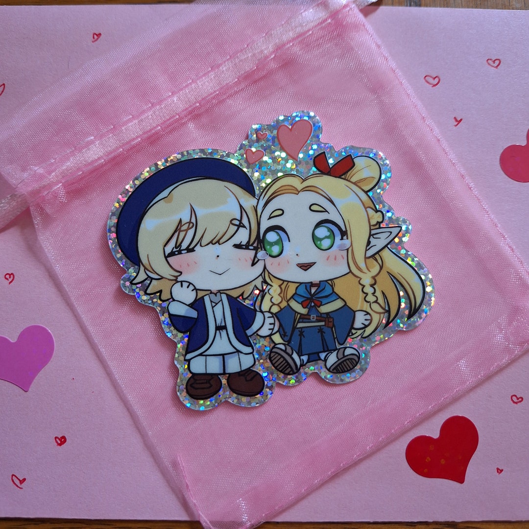 Marcille Falin Dungeon Meshi Glitter Glossy Sticker - Etsy