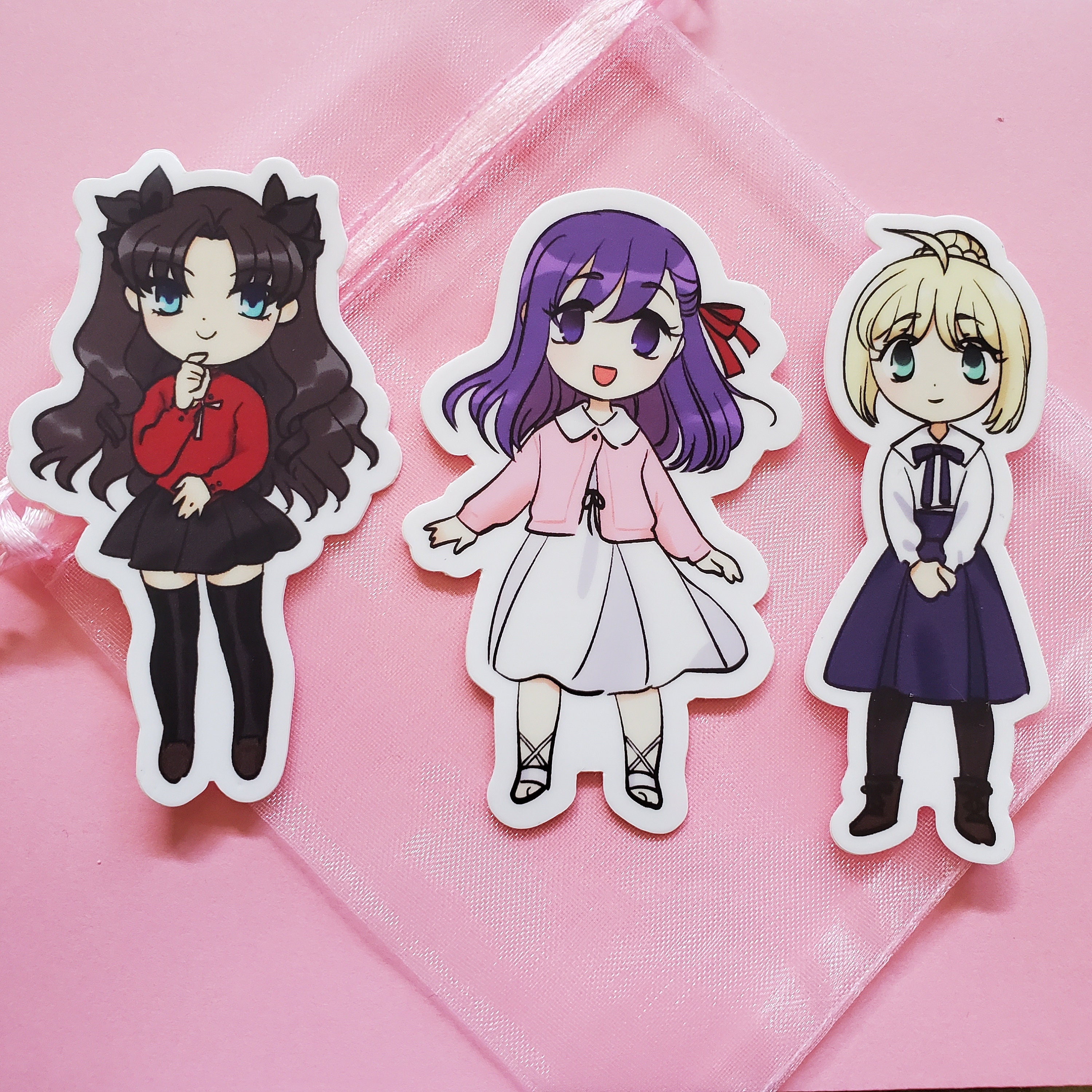 Fate Stay Night FGO Girls Stickers Saber Arturia Sakura Matou - Etsy