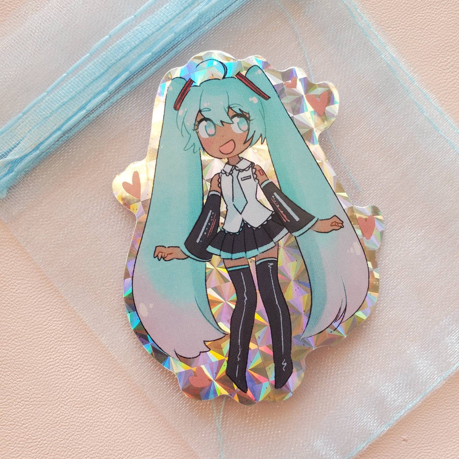 VOCALOID Hatsune Miku Cute Kawaii Prismatic 2.5 Inch Sticker - Etsy