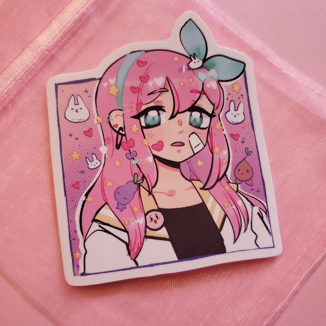OMORI Aubrey and Bunnies Decora Fashion Cute Sticker - Etsy