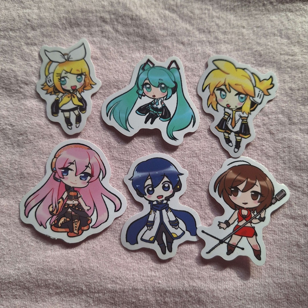 VOCALOID | 2 Inch Glossy Sticker Hatsune Miku Len Rin Kagamine Luka ...