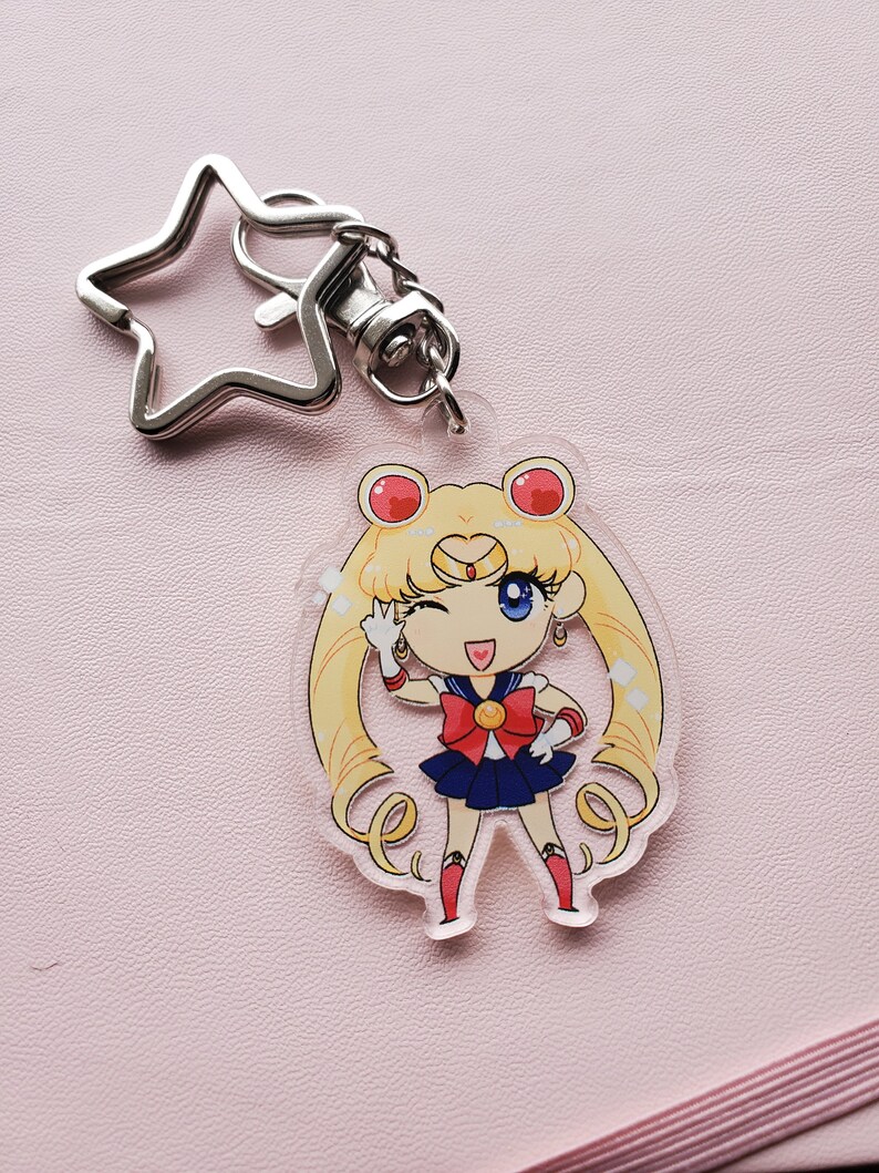 Sailor Moon Serena Usagi Tsukino Acrylic Charm Keychain - Etsy