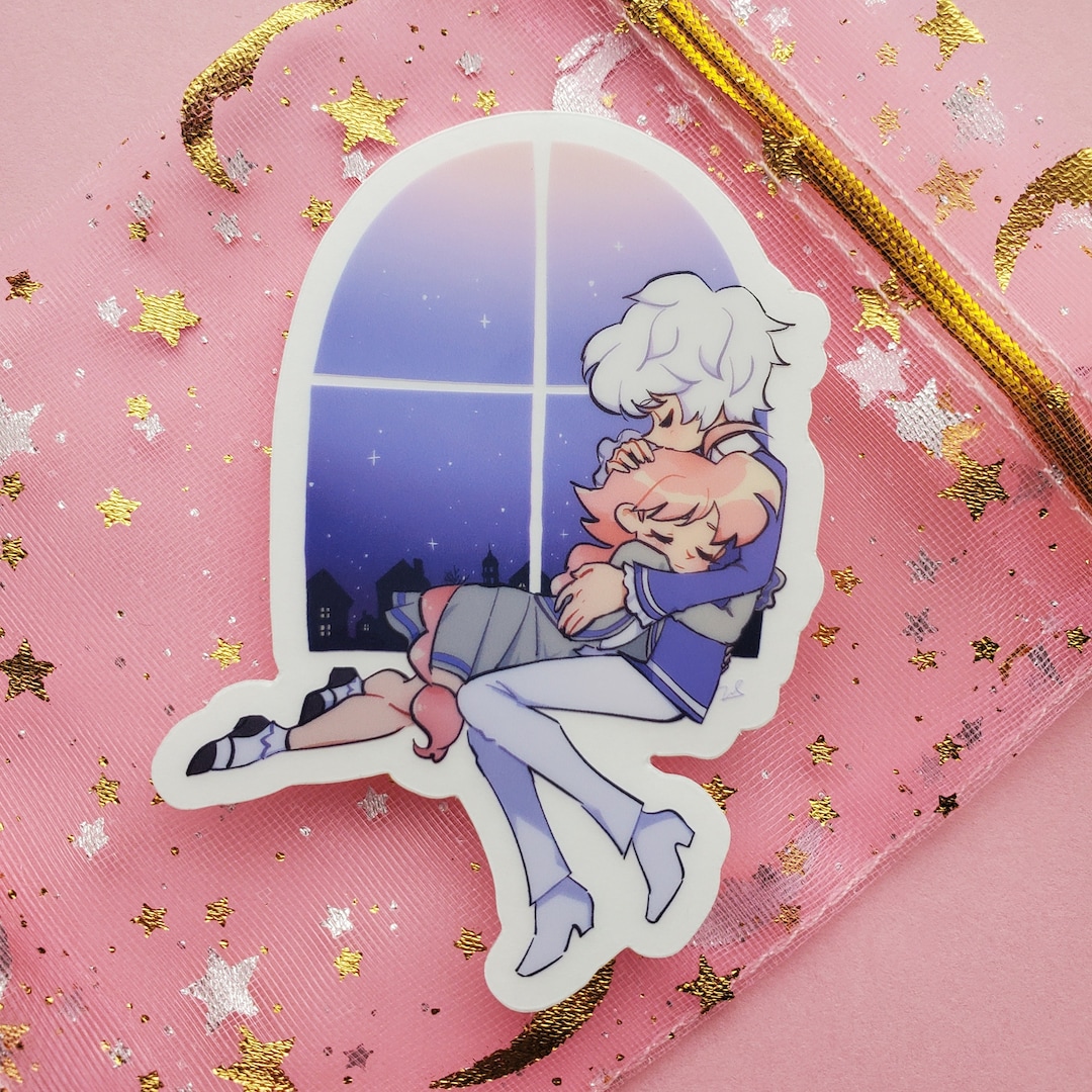 Princess Tutu 3 Inch Clear Sticker Prince Mytho and Duck Cute Kawaii ...