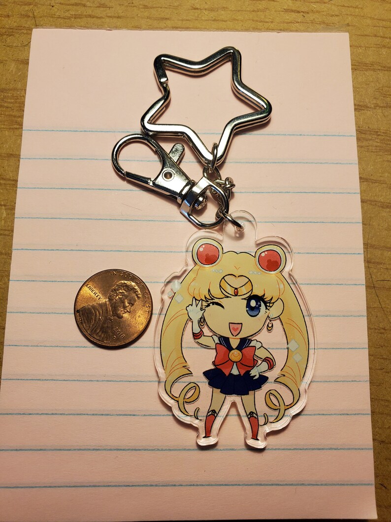 Sailor Moon Serena Usagi Tsukino Acrylic Charm Keychain | Etsy