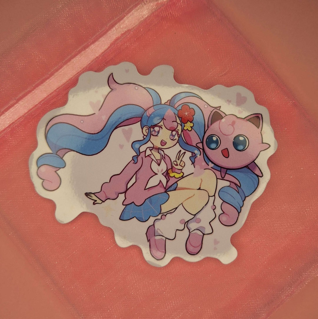 Hatsune Miku Fairy Type Pokemon Glossy 3 Inch Sticker VOCALOID Cute ...
