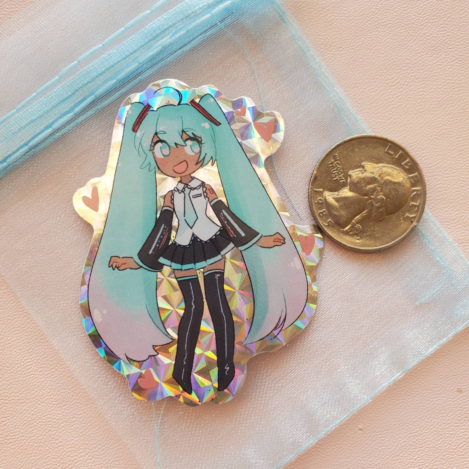 VOCALOID Hatsune Miku Cute Kawaii Prismatic 2.5 Inch Sticker - Etsy