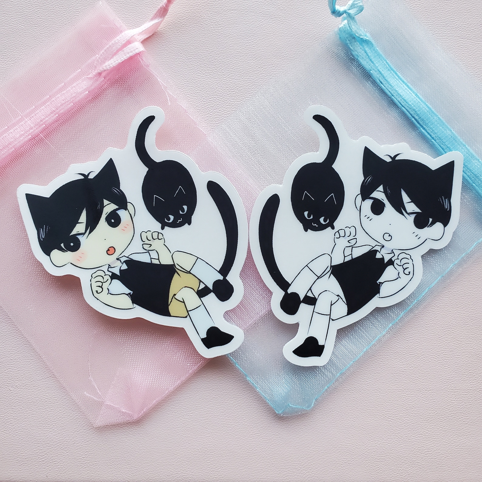 OMORI Cat SUNNY Cat and MEWO 3 Clear Vinyl Stickers Cute - Etsy