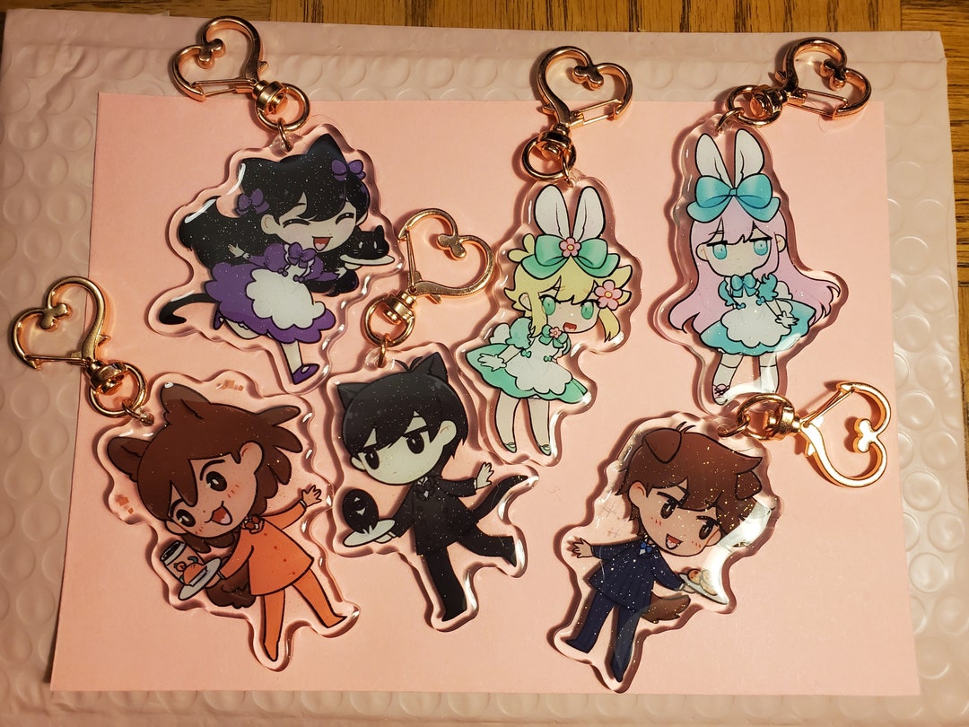 OMORI Maid Butler Cafe Double Sided Acrylic Charms Glitter - Etsy Australia