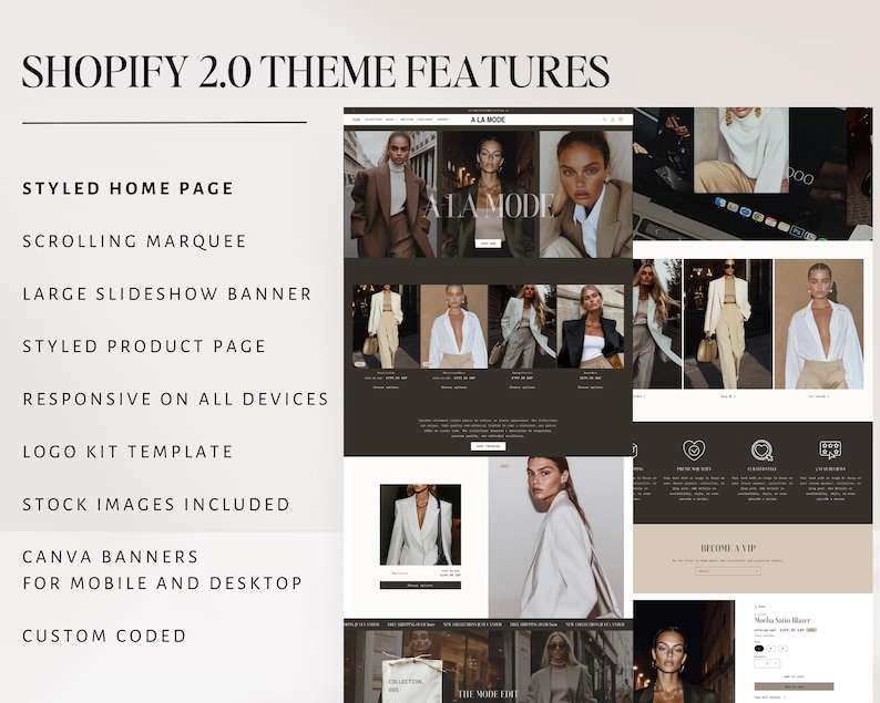 Dark Luxury Fashion Shopify Theme | Modern Boutique Website Design ...