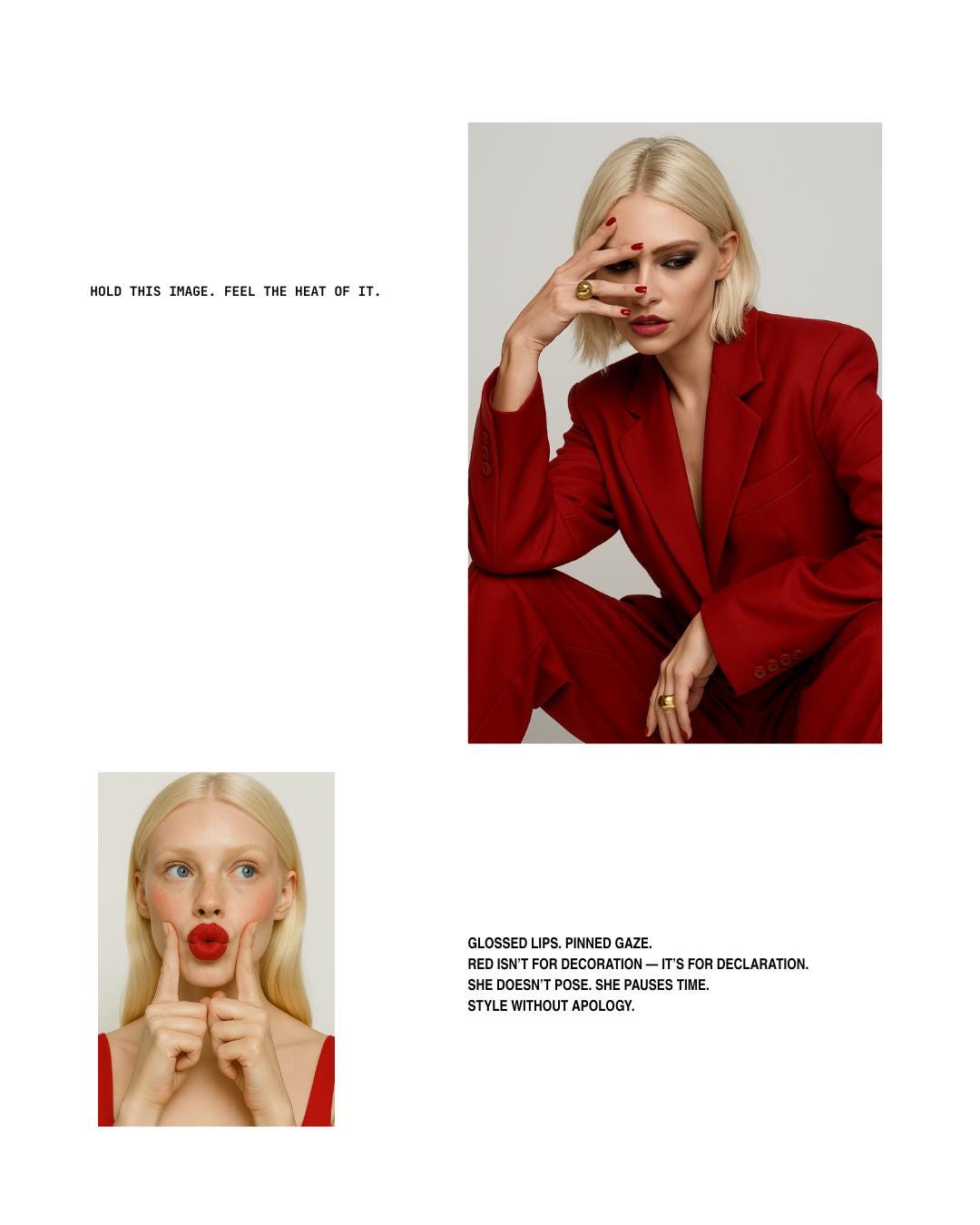 Bold Red Instagram Templates – Modern Canva Editable Instagram Posts ...