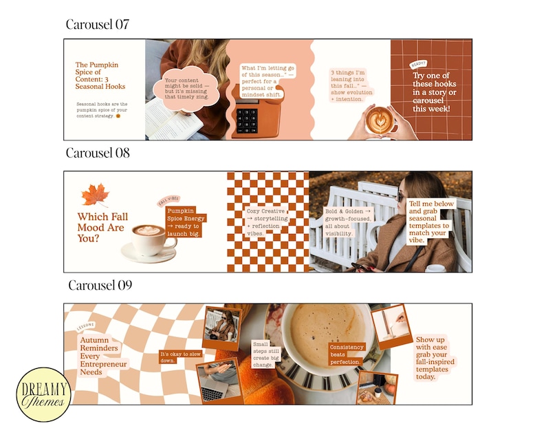 Instagram Carousel Templates, Seamless Carousel, Collage Instagram ...