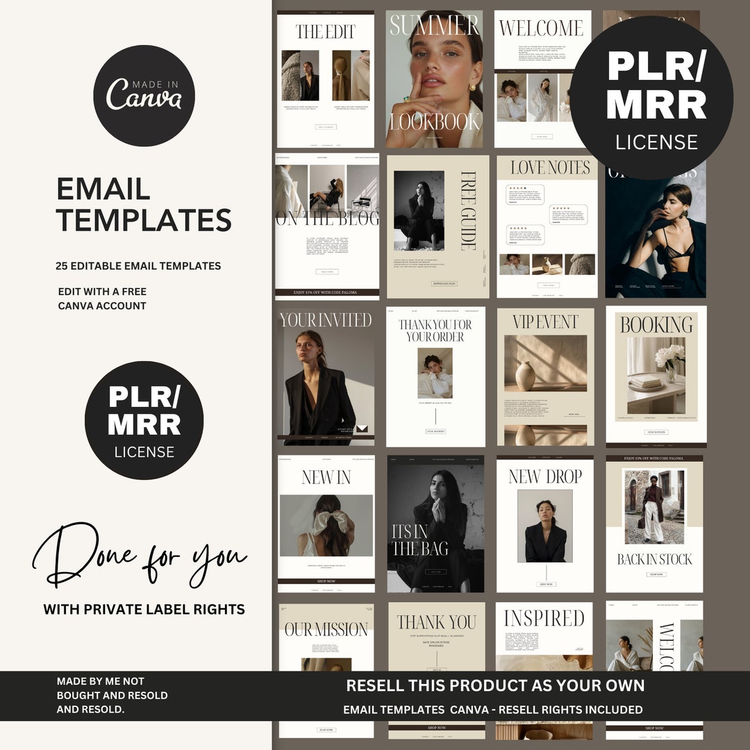 25 Minimalist Editable Email Template Canva Business E-mail Marketing ...